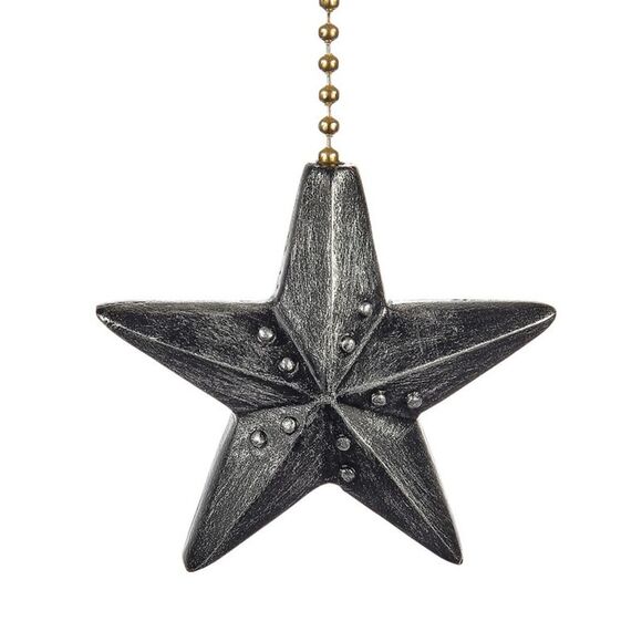 Mary B Decorative Art | Accents | Ceiling Fan Pull Black Barn Star ...